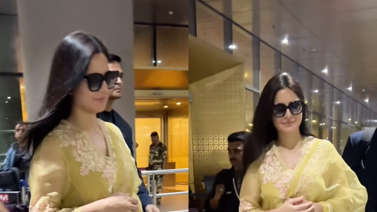 Katrina Kaif Radiates In Yellow As She Returns To Town After Her Solo ...