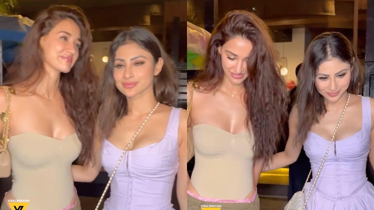 Disha Patani, Mouni Roy Twin In Pastels, Dish Out Major BFF Goals On Their Dinner Date; Watch ...