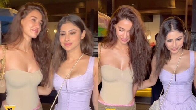 Disha Patani, Mouni Roy Twin In Pastels, Dish Out Major BFF Goals On Their Dinner Date; Watch ...