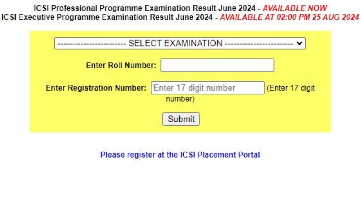 ICSI CS Professional Exam Results For June 2024 Declared, Meet The ...