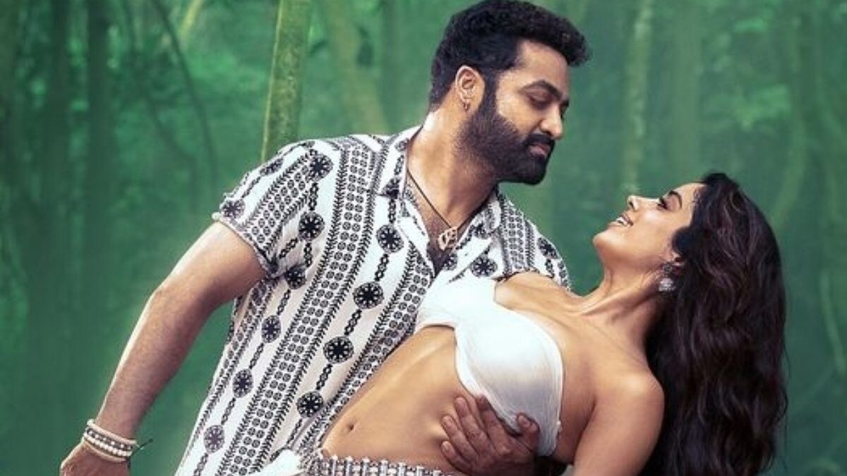 Devara: Jr NTR Holds Janhvi Kapoor Close In Romantic Poster Of An Upcoming Song, See Here - News18