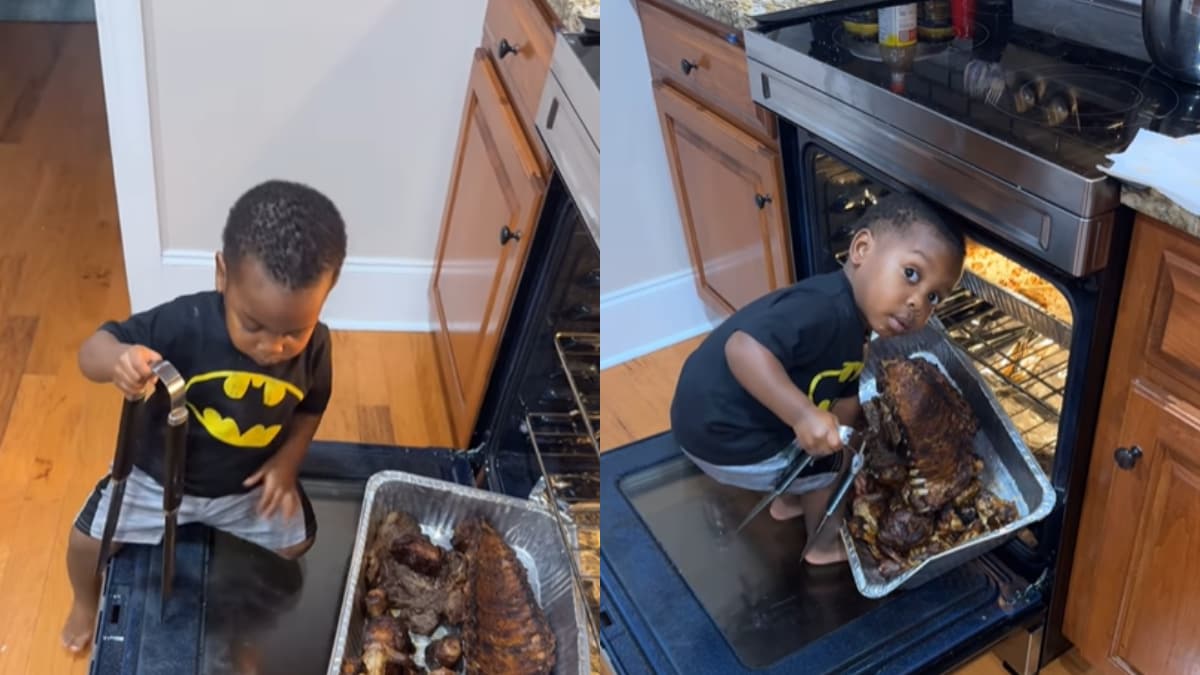 Man Catches Toddler's Sneaky Meat Heist On Camera. His Reaction Is Too ...