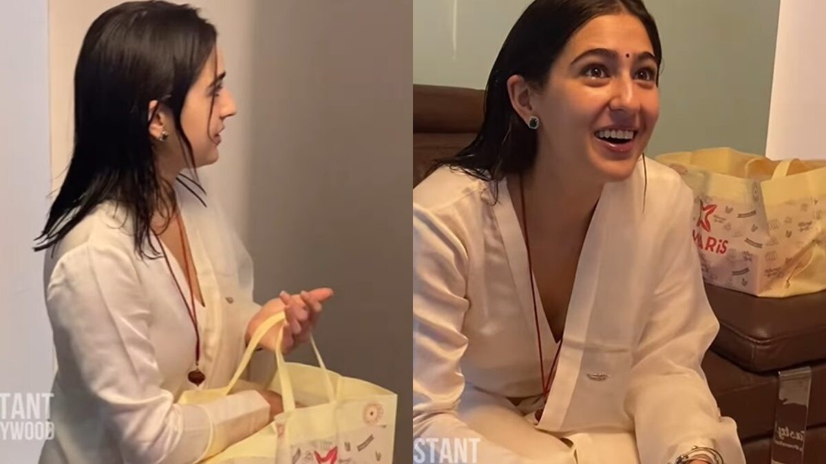 Sara Ali Khan Cuts Cake, Distributes Sweets As She Celebrates Her ...