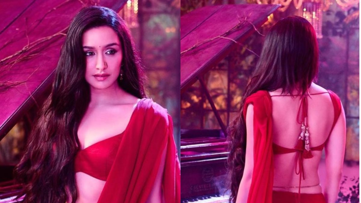Shraddha Kapoor Looks Gorgeous In Red Saree, Shares Photos From Stree 2 Sets; Fans React ...