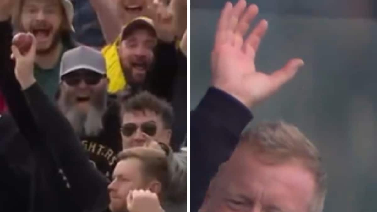 ENG vs SL, 1st Test: Spectator's One-Handed Catch With Pint on the ...