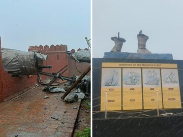 Video: Chhatrapati Shivaji Maharaj's Statue, Unveiled Last Year ...
