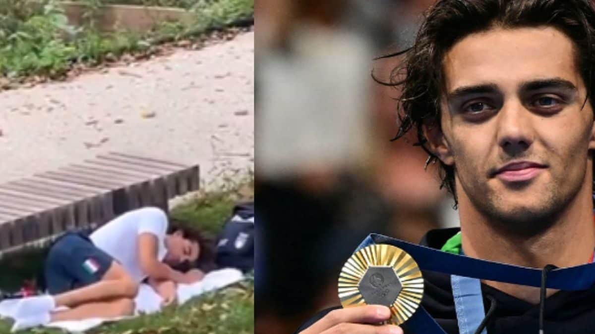 Olympic Gold Medalist Thomas Ceccon Sleeps In The Park? Here's The ...