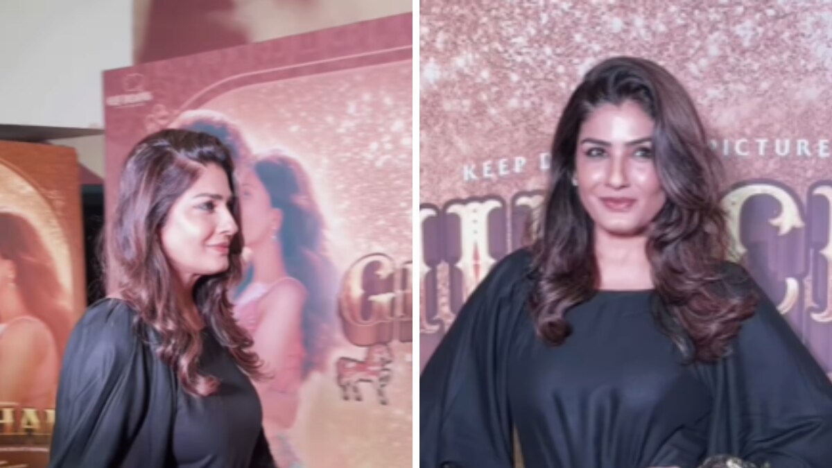 Ghudchadi Screening: Raveena Tandon's Sweet Interaction With Paparazzo ...