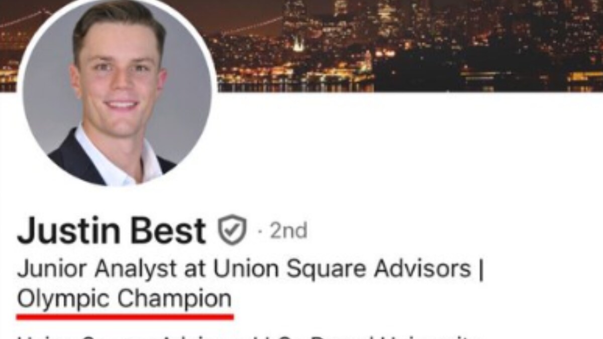 US Athlete Justin Best Updates LinkedIn Profile Following Gold Medal ...