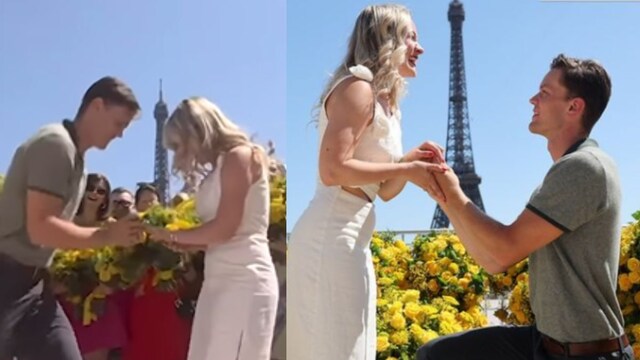 Watch: Paris Olympics Gold Medalist's Romantic Proposal In Front Of ...
