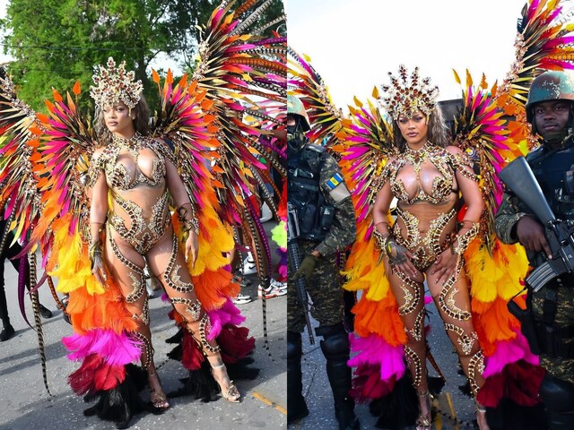 Rihanna's Crop Over Festival Look: A Showstopping Blend of Sparkle and Drama - News18