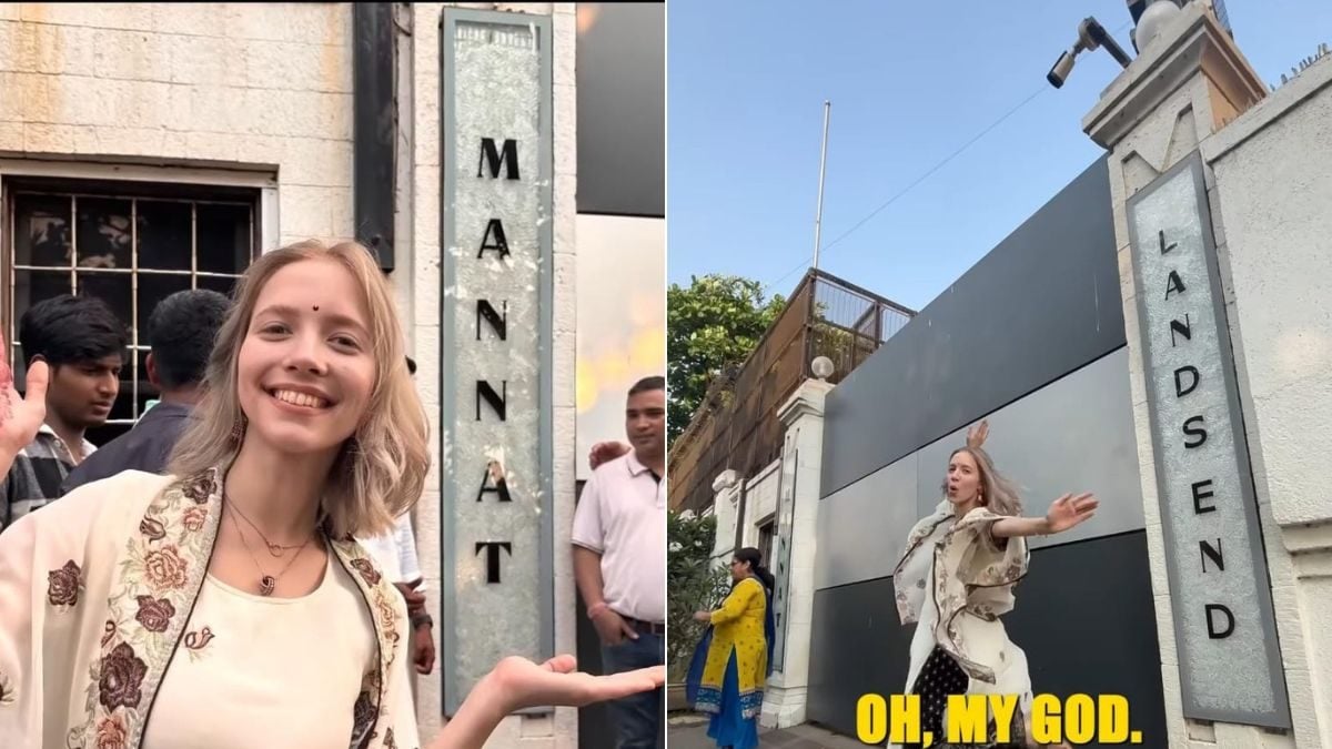 Russian Influencer Visits Shah Rukh Khan's Mannat For The First Time ...