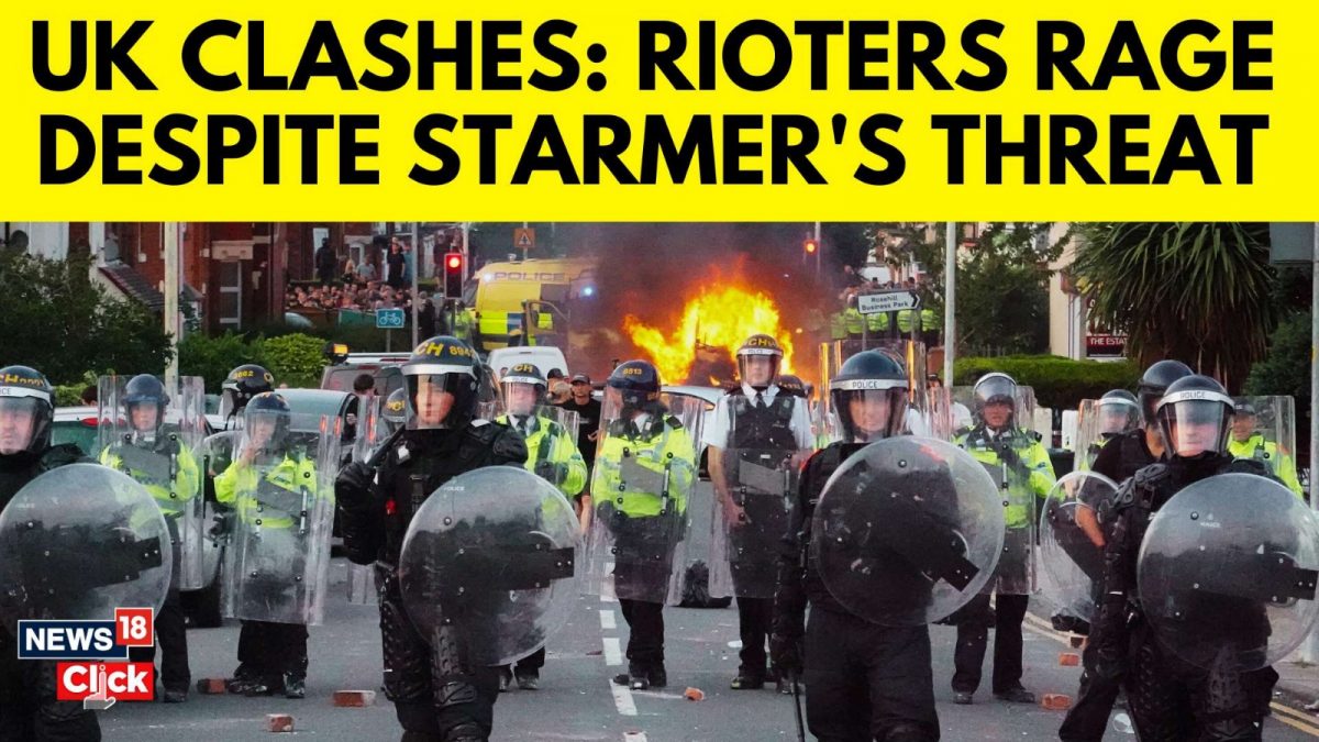 UK Riots: Huge Mob Smashes Windows Of Asylum Seeker Hotel - News18