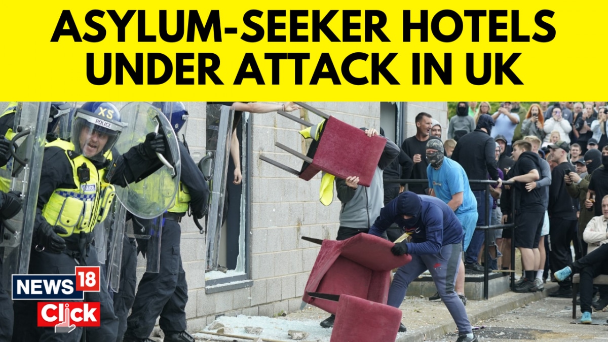 Asylum-Seekers Hotels Under Attack in UK - News18