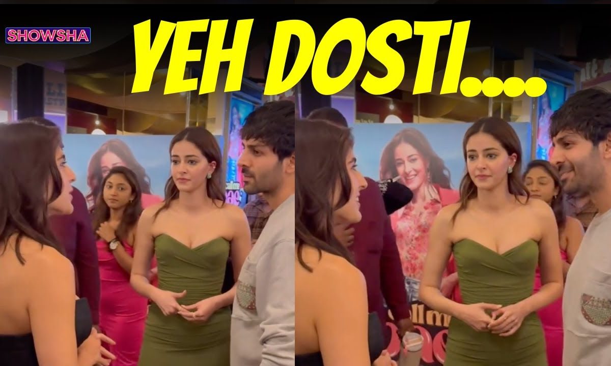 Sara Ali Khan, Ananya Panday, Kartik Aaryan Caught Having A Moment At 'Call Me Bae' Premiere ...