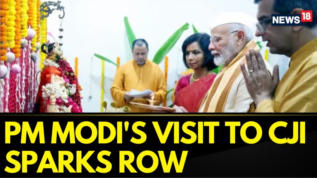 BJP Hits Back At Critics After Row Over PM Modi's Ganpati Puja Visit To ...