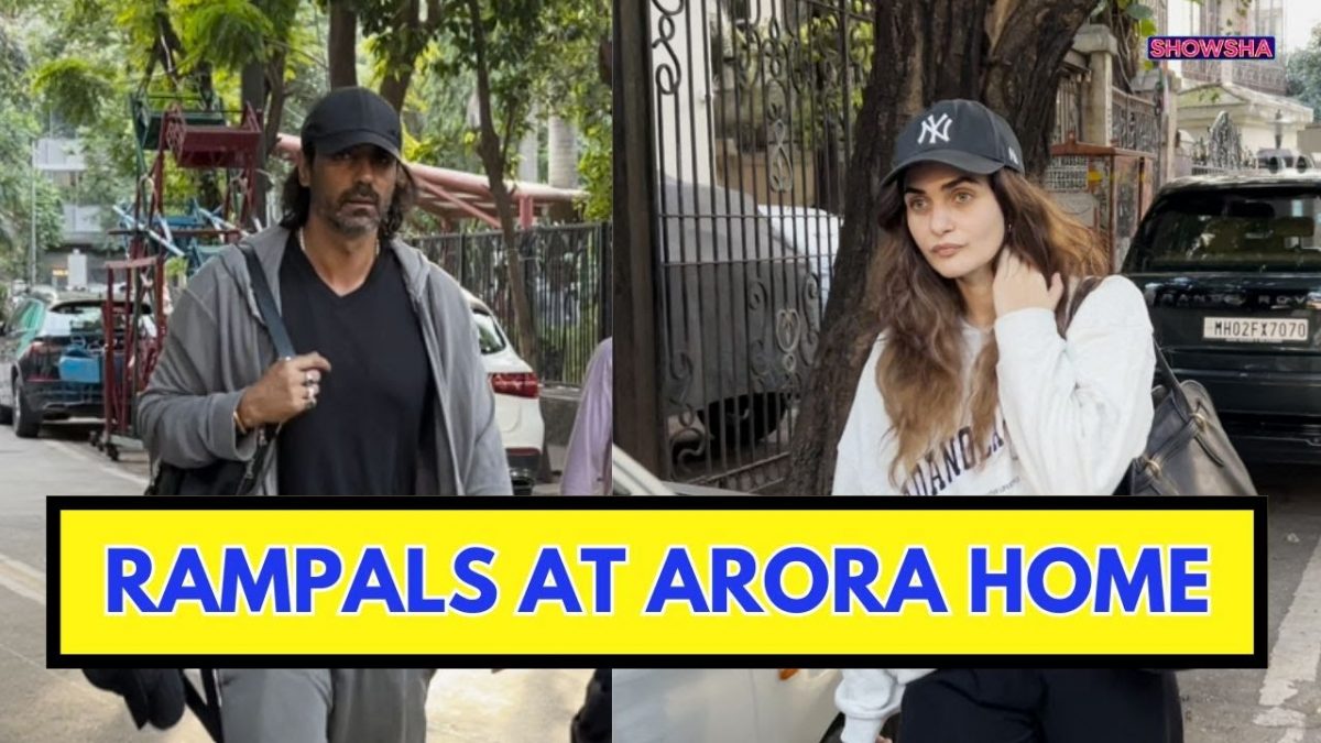Arjun Rampal & Gabriella Demetriades Arrive At Malaika Arora's Mom's ...