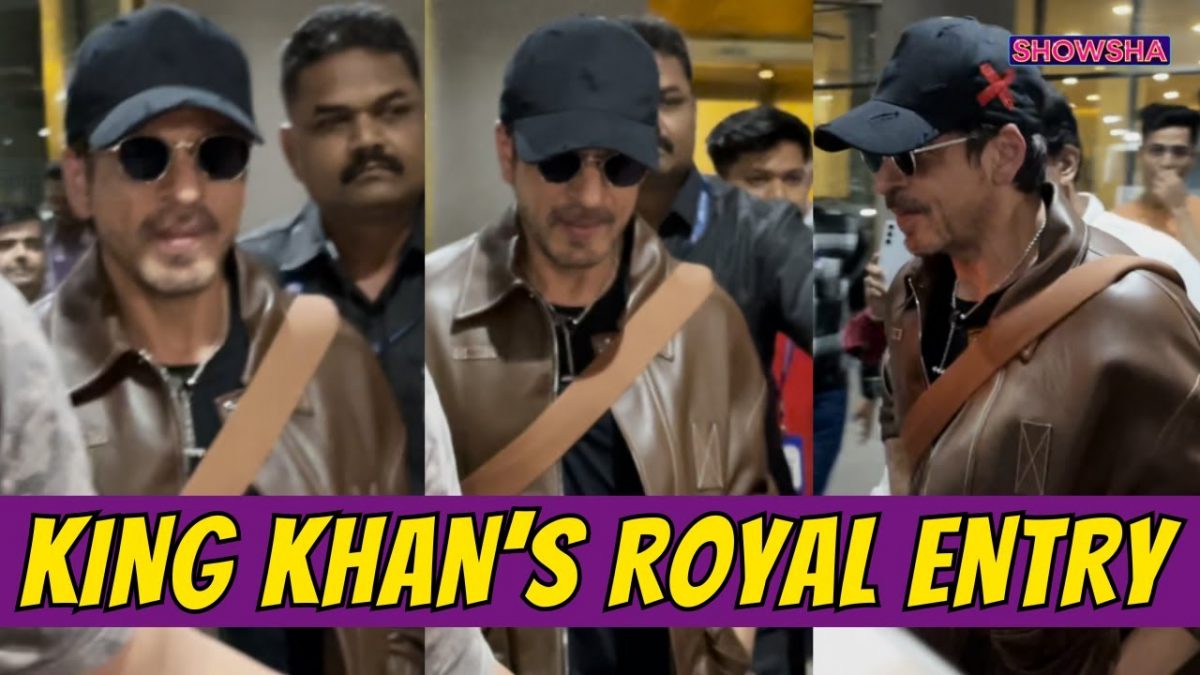 Shah Rukh Khan Looks Dashing In A Leather Jacket As He Returns To ...