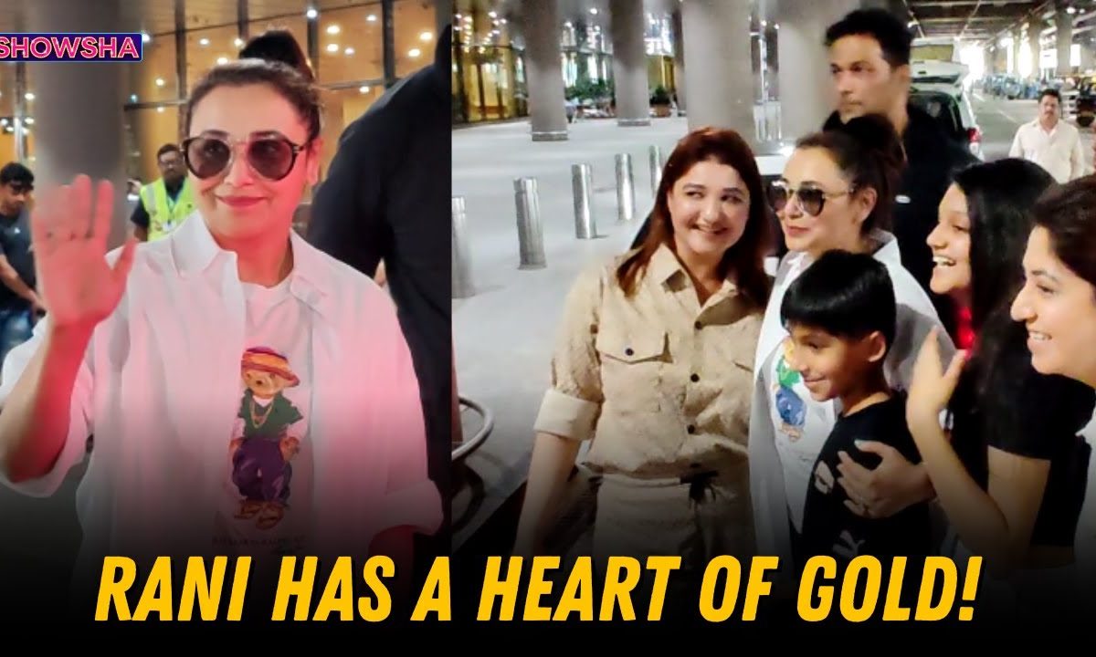 Rani Mukerji Sweetly Poses With Excited Fans On Her Return From Abu ...