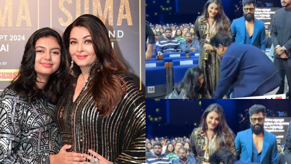 Aaradhya Bachchan Falls on Shiva Rajkumar's Feet, Aishwarya Rai's ...