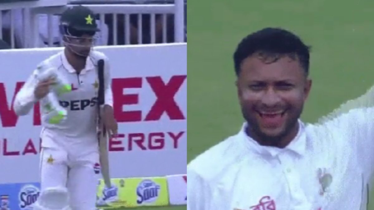 Shakib Al Hasan’s Reaction After Abrar Ahmed Rushes To Crease To Avoid Timed Out Dismissal Goes ...