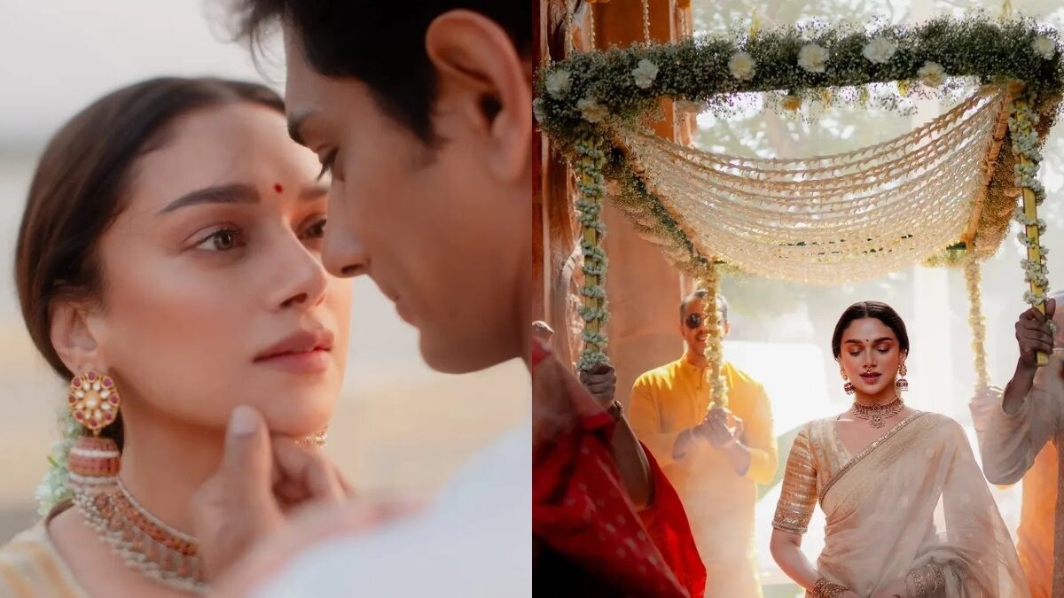 Aditi Rao Hydari Walks Down The Aisle, Siddharth Adores Her In New ...