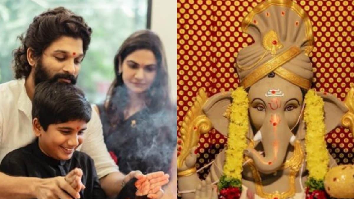 Allu Arjun Welcomes Lord Ganesha Home For Ganesh Chaturthi, Wife Sneha Reddy Shares Photos ...