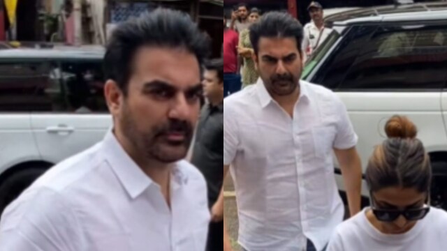 Arbaaz Khan, Wife Sshura Khan Arrive For Ex-Wife Malaika Arora's Father ...