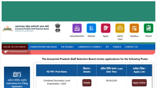 APSSB CSLE 2024 Application For 452 Grade C Posts Ends Today, Direct ...