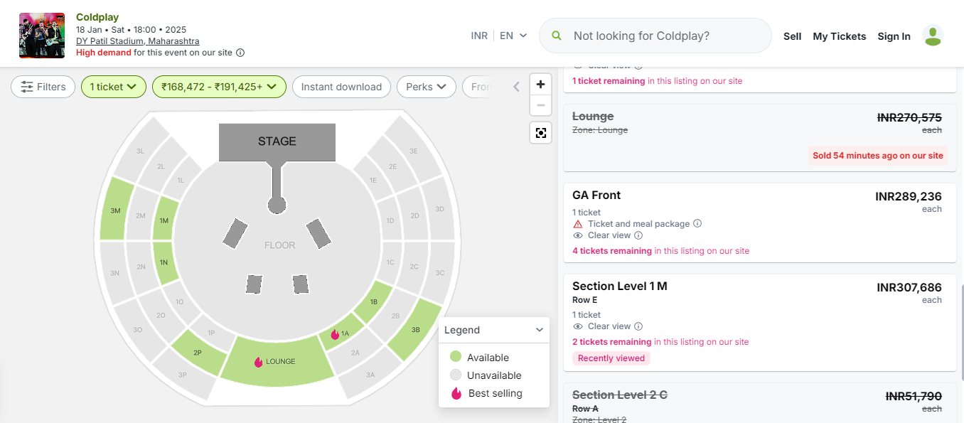 Coldplay India: Tickets Worth Rs 4000 Are Being Resold For Rs 7.78 ...