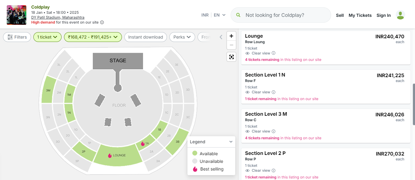 Coldplay India: Tickets Worth Rs 4000 Are Being Resold For Rs 7.78 ...