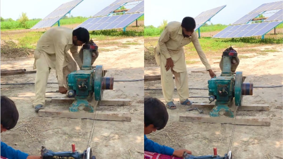 'Pakistani Scientist' Runs Sewing Machine With Diesel Engine | Watch ...
