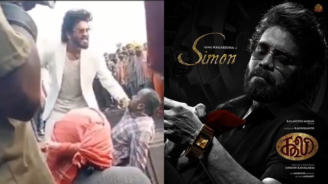 Nagarjuna’s Fight Scene From The Sets Of Rajinikanth And Lokesh ...