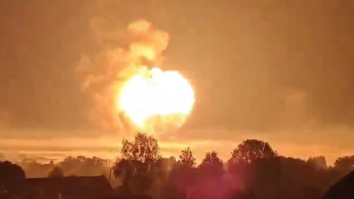 Multiple Explosions Reported at Russia's Toropets Military Site After ...