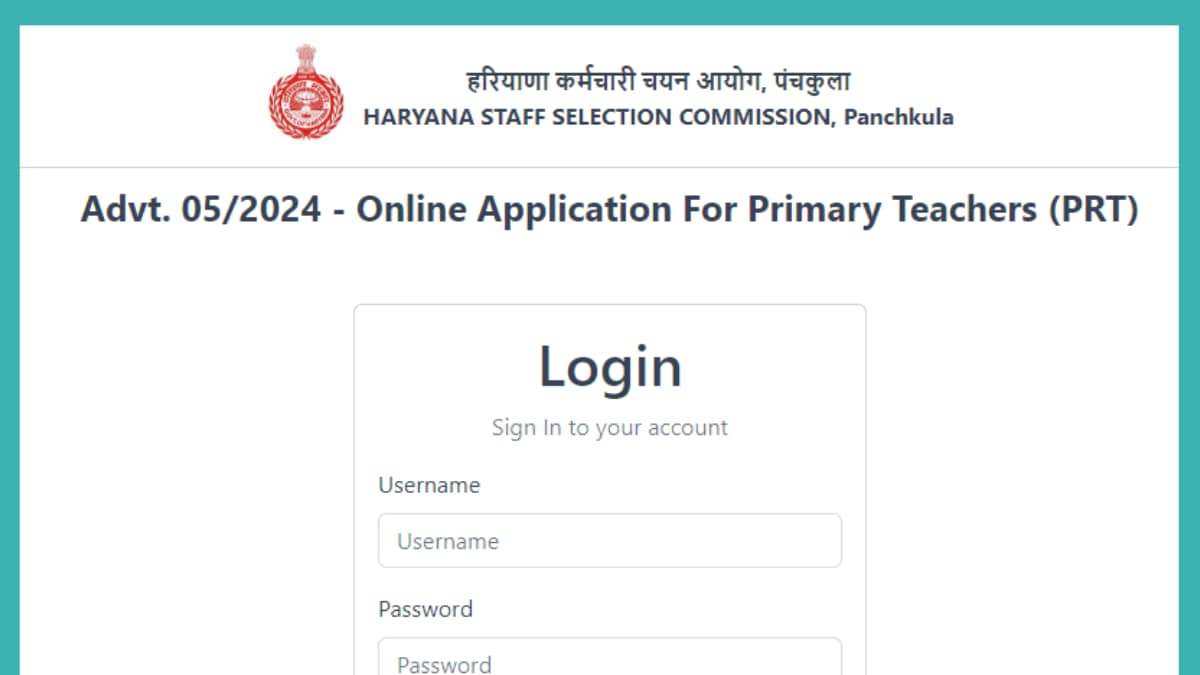 HSSC PRT Admit Card 2024 For Primary Teacher Posts Out At hssc.gov.in ...