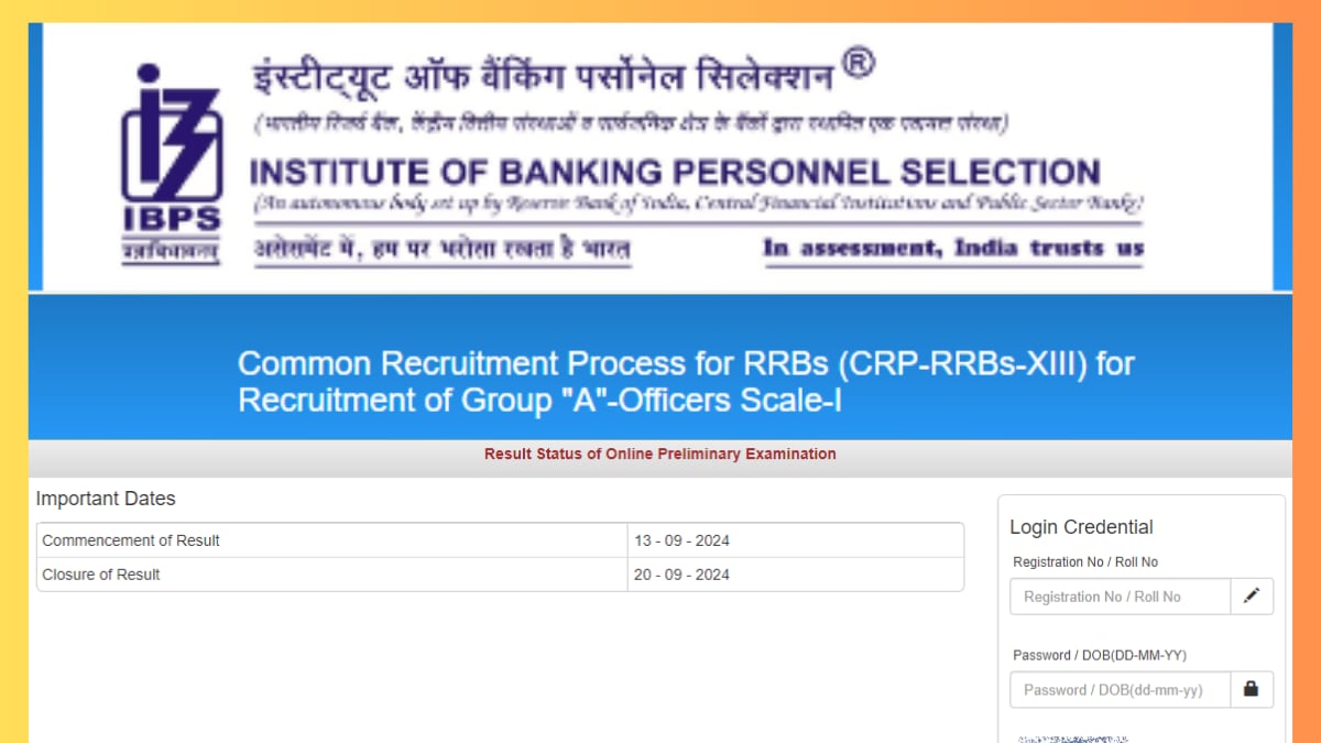 IBPS RRB Result 2024 Declared: Group A Officer Scale-I Scorecards Out ...