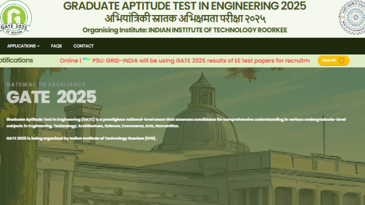 GATE 2025 Mock Test Link Active At gate2025.iitr.ac.in, Here's How To ...