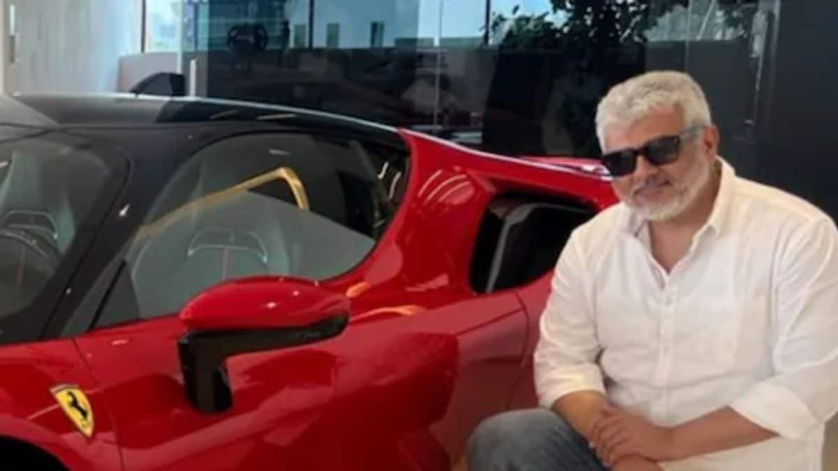 Watch: Ajith Kumar Takes His Swanky New Red Ferrari For A Spin | Movies ...