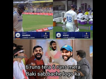 Ind vs Ban 1st Test: Memes Flood Internet After Rohit Sharma, Virat ...