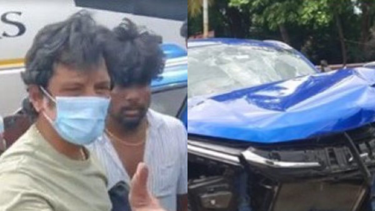 83 Star Jiiva and His Wife Involved in Car Accident, Video Shows Tamil ...
