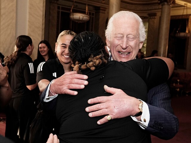 King Charles III Glad of 'Healing Hug' From New Zealand Women's Rugby ...