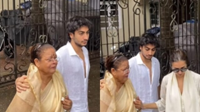 Malaika Arora's Mother Joyce Polycarp Is Inconsolable As They Leave For ...