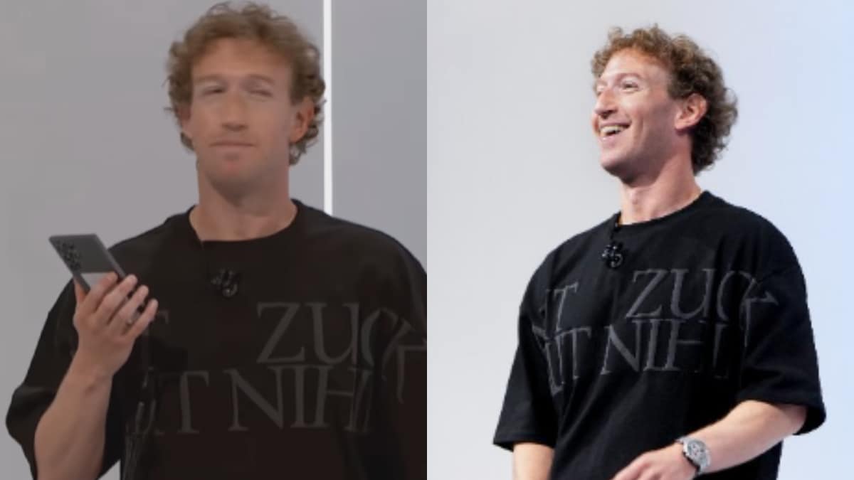 Meta Boss Mark Zuckerberg's 'Aut Zuck Aut Nihil' T-Shirt at California ...