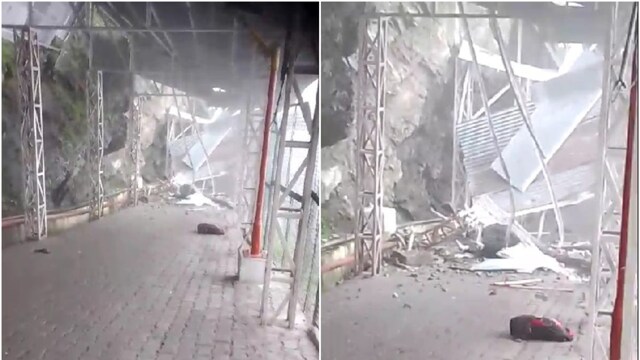 Two Dead As Landslide Hits Vaishno Devi Track In Jammu And Kashmir's Katra | Video | India News ...