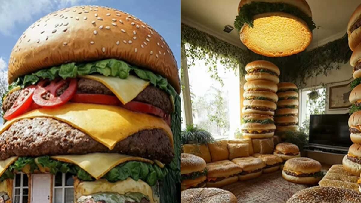 AI-Generated Video Of Burger-Shaped House Has Internet Saying ...