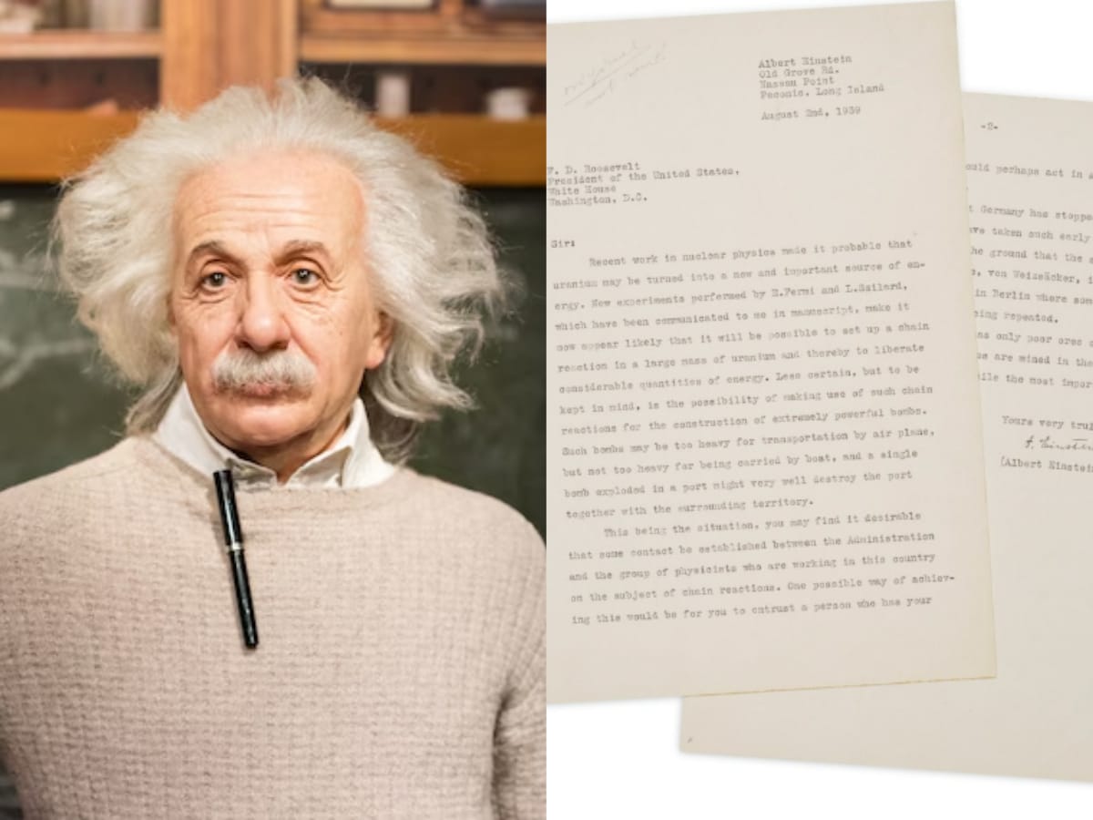 Albert Einstein Atomic Bomb Letter