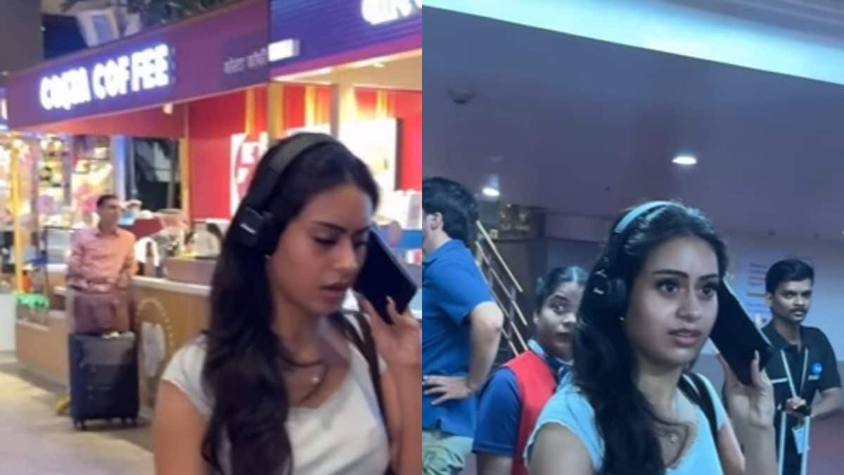 Nysa Devgn Opts For Casuals As She Gets Papped At Mumbai Airport, Fans ...
