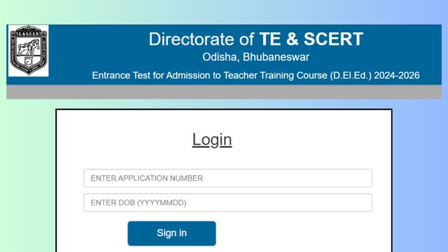 Odisha DElEd Admit Card 2024 Out, Exam From Sept 12, Check Details ...
