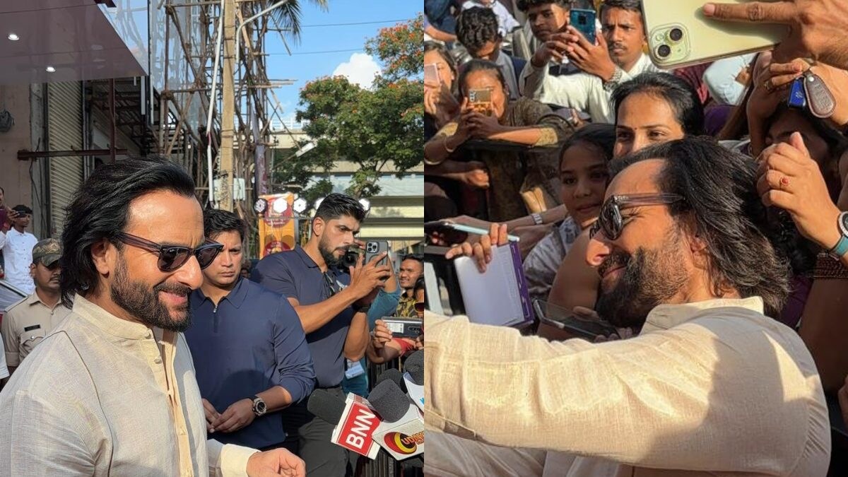 Saif Ali Khan Delights Fans With Selfies During Public Appearance ...