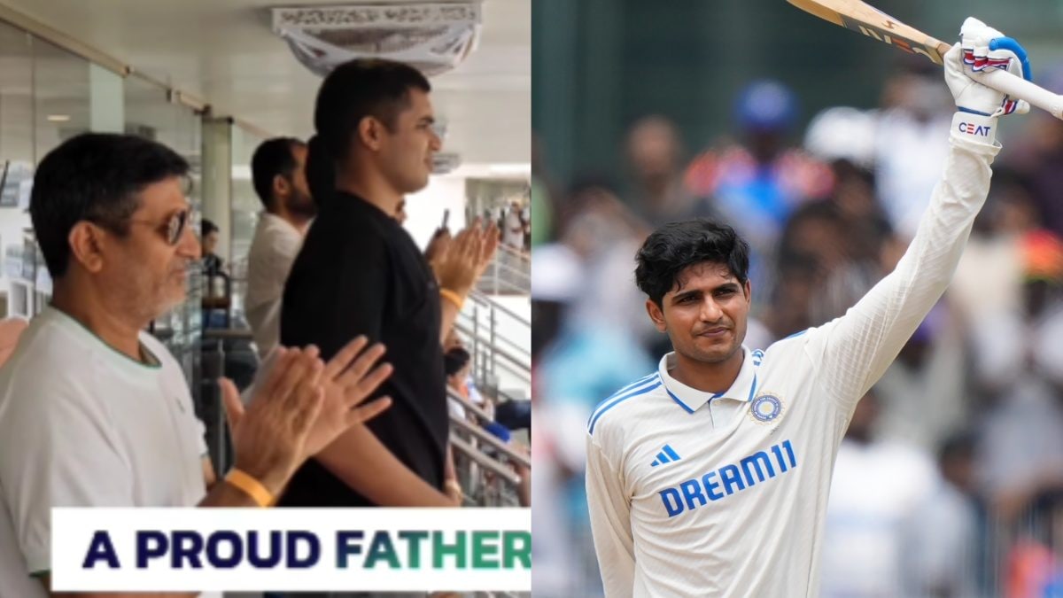 Shubman Gill's Father Celebrates His Century In 1st Test Against ...